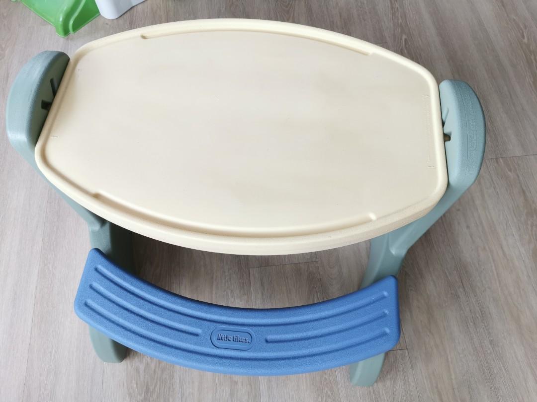 Little Tikes Adjustable Height Kids Picnic Drawing Table, Babies & Kids ...