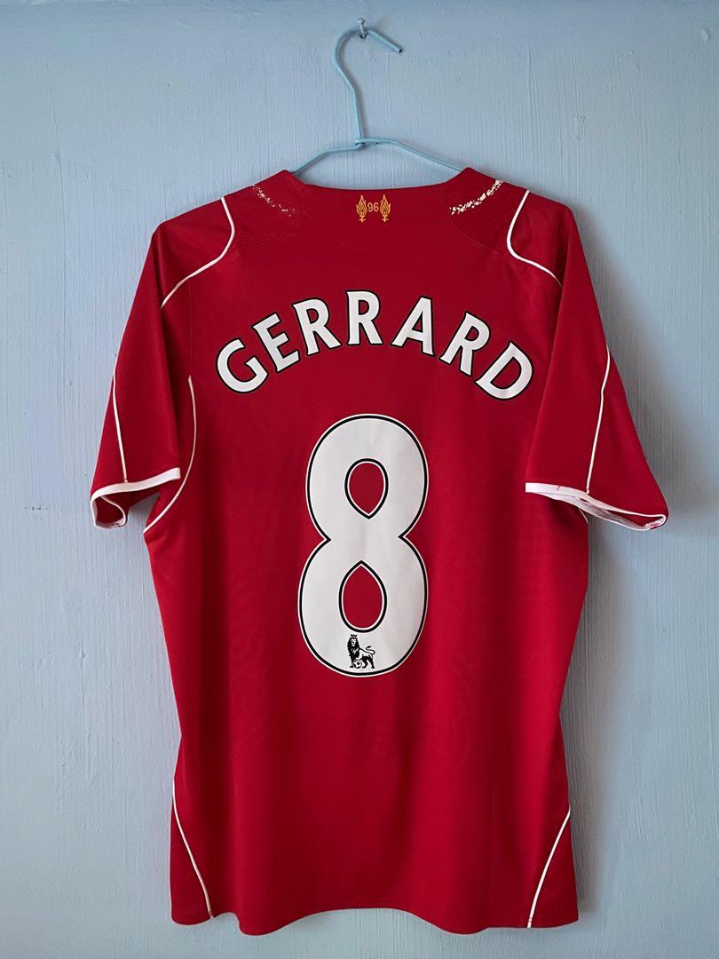 Liverpool FC New Balance 2014/15 Steven Gerrard Home Kit, Men's Fashion ...