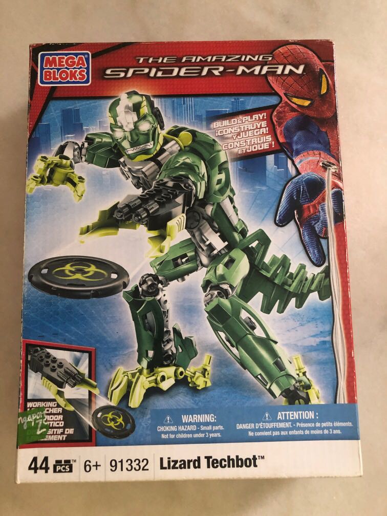 Mega Bloks Spiderman- Lizard Techbot, Hobbies & Toys, Toys & Games on ...
