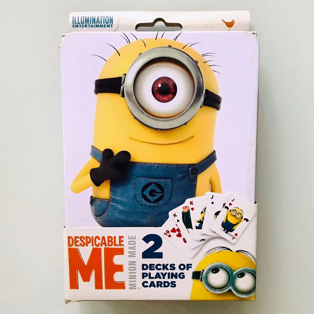 MISB Despicable Me Minions playing cards including 2 decks of different ...