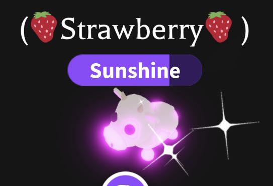 Neon fly ride cow adopt me roblox, 其他, 其他 - Carousell