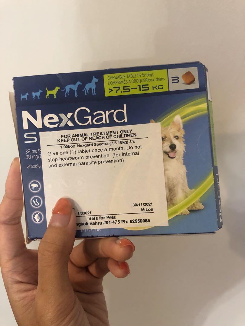 Nexguard Spectra (7.5-15kg) dogs, Pet Supplies, Health & Grooming on ...