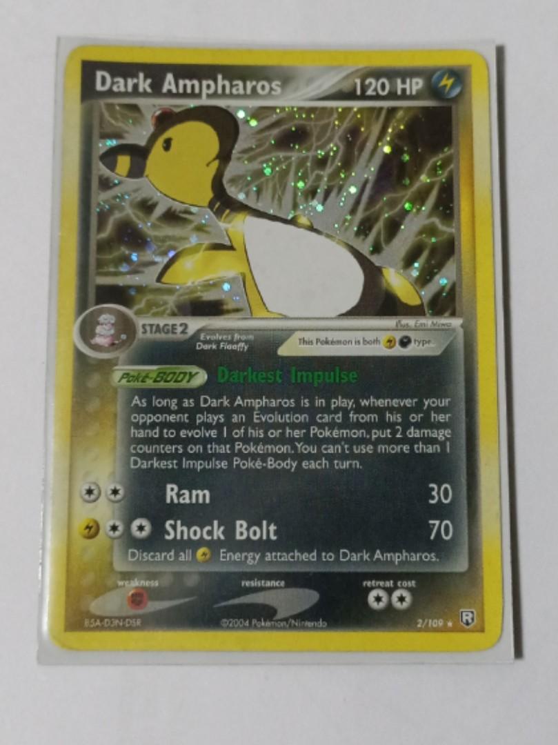 Pokemon Dark Ampharos holofoil, Hobbies & Toys, Toys & Games on Carousell