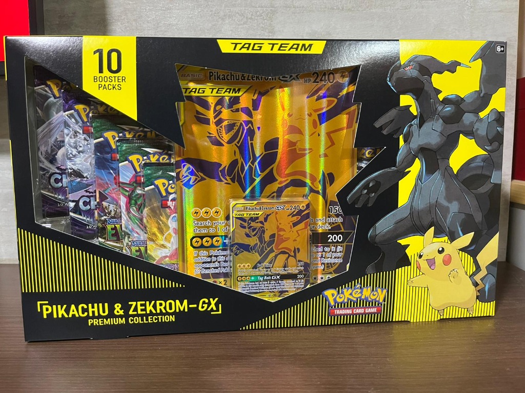 Pokémon TCG: Pikachu & Zekrom-GX Premium Collection, Hobbies & Toys, Toys & Games on Carousell