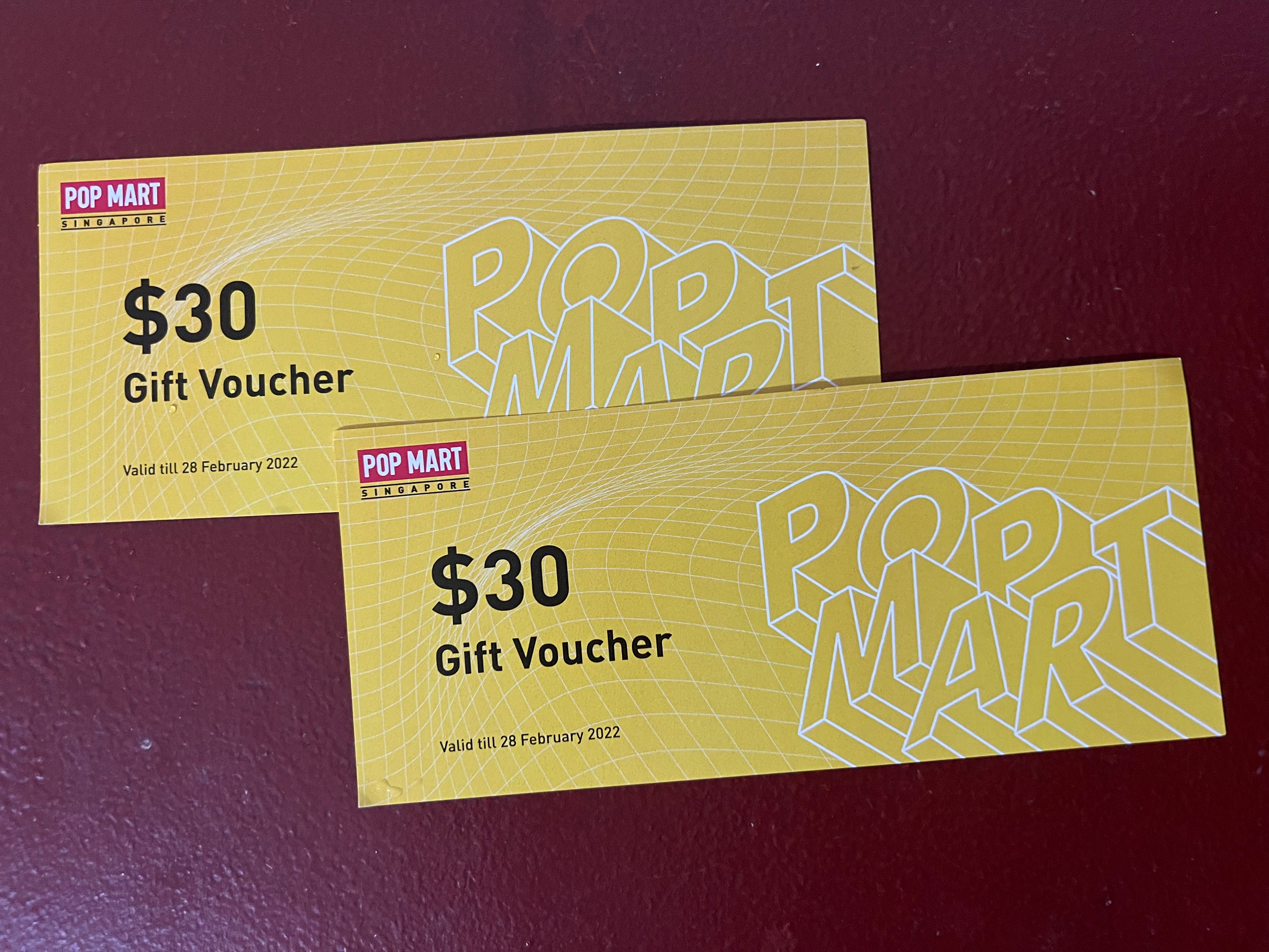Pop mart Voucher, Hobbies & Toys, Toys & Games on Carousell
