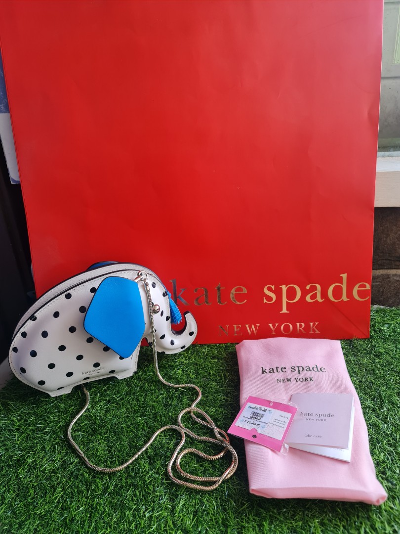 Rare Kate Spade Tiny Cabana Dot Elephant Crossbody, Luxury, Bags ...