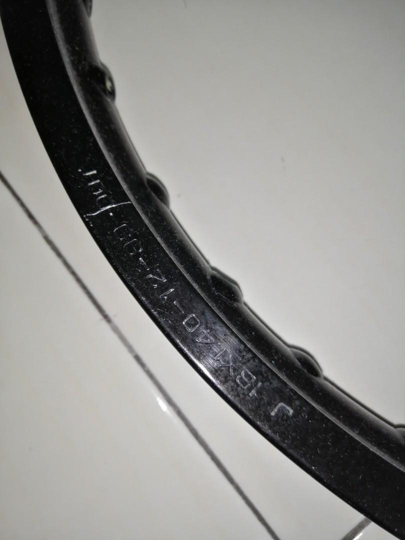 Rim alloy aloi racing boy 18/1.4, Motorbikes on Carousell