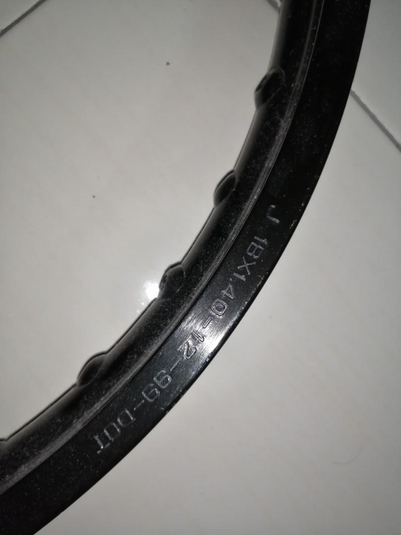 Rim alloy aloi racing boy 18/1.4, Motorbikes on Carousell