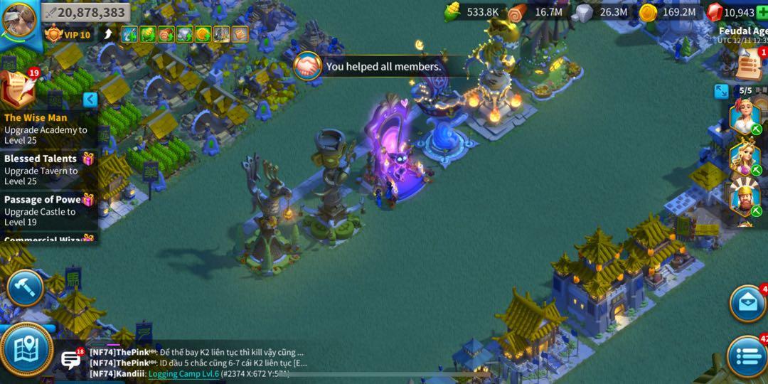 Rise of kingdom ROK City Hall 25 - 21m power, Video Gaming, Gaming ...