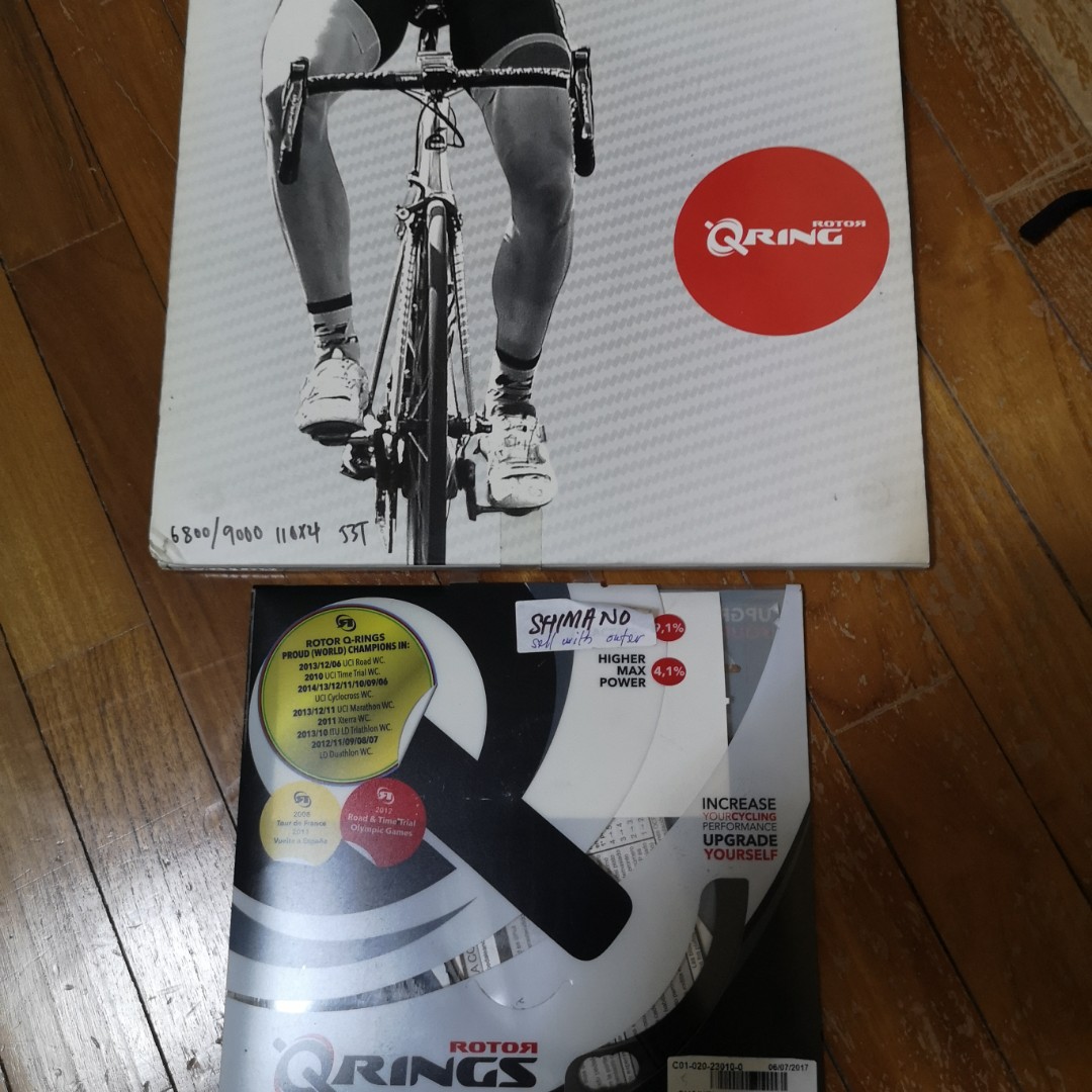 ROTOR Qarbon Qring 53/38T, Sports Equipment, Bicycles & Parts, Parts ...