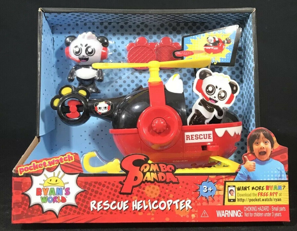 RYAN'S WORLD COMBO PANDA RESCUE HELICOPTER, Hobbies & Toys, Toys ...