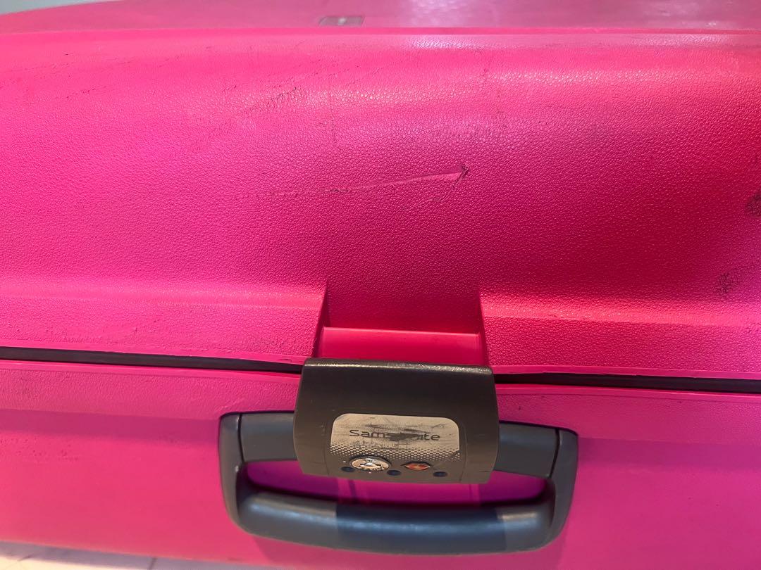 Samsonite Luggage, Pink, Hobbies & Toys, Travel, Luggage on Carousell