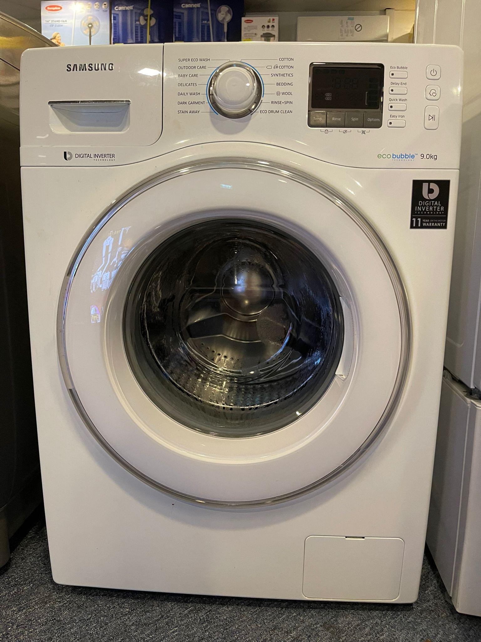 Samsung 9 KG FRONT LOAD WASHING MACHINE WW90H5200EW 4 TICKS, TV & Home ...