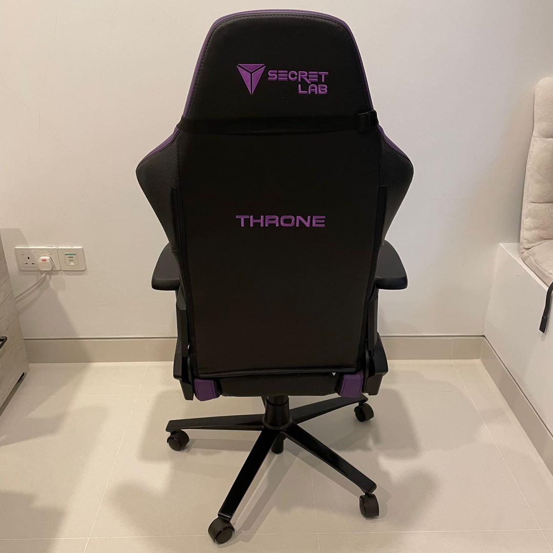 Secretlab Throne 2018 (Rush Purple), Furniture & Home Living, Furniture ...