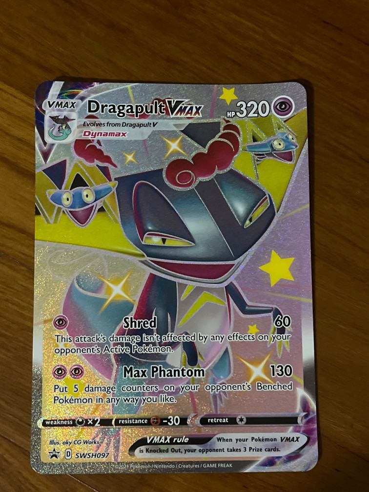 Shiny Dragapult vmax jumbo card, Hobbies & Toys, Toys & Games on Carousell