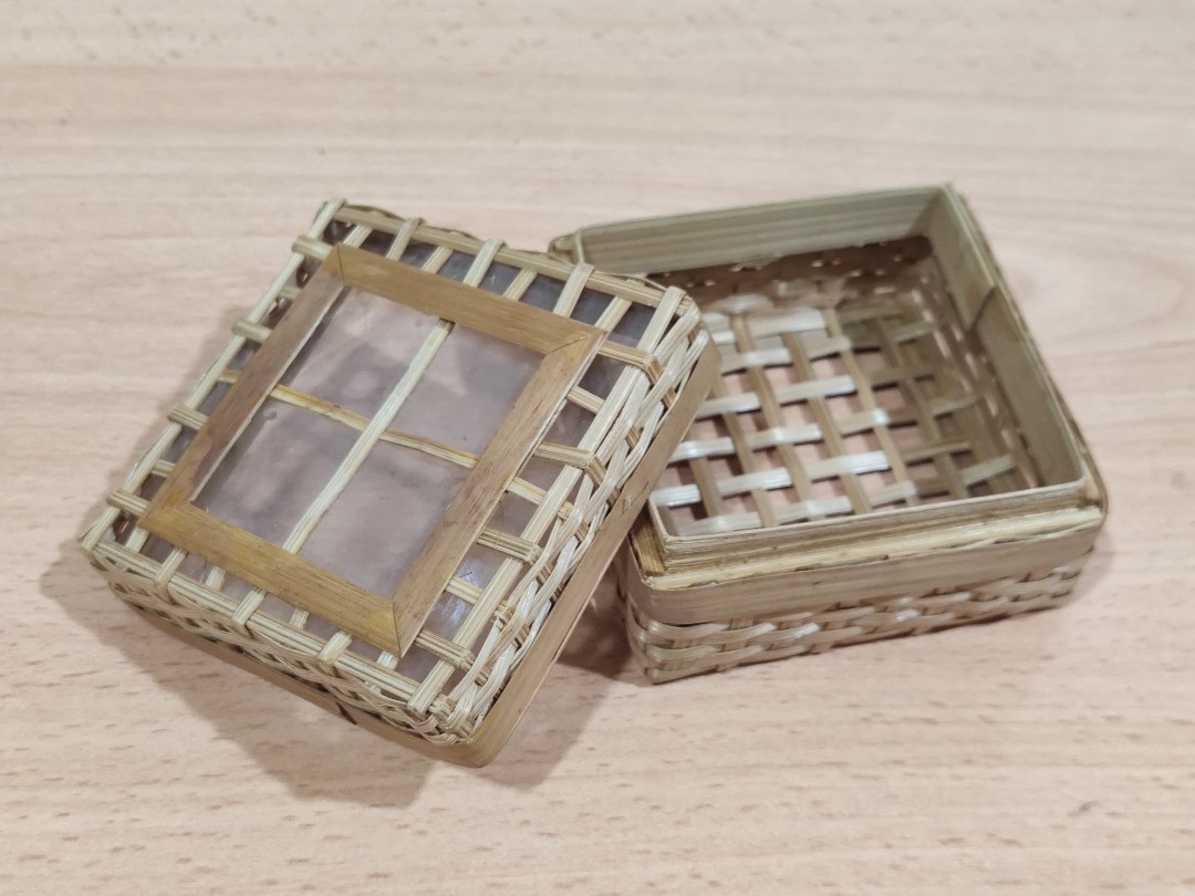 Small Rattan Square Container Box, Furniture & Home Living, Home Decor ...