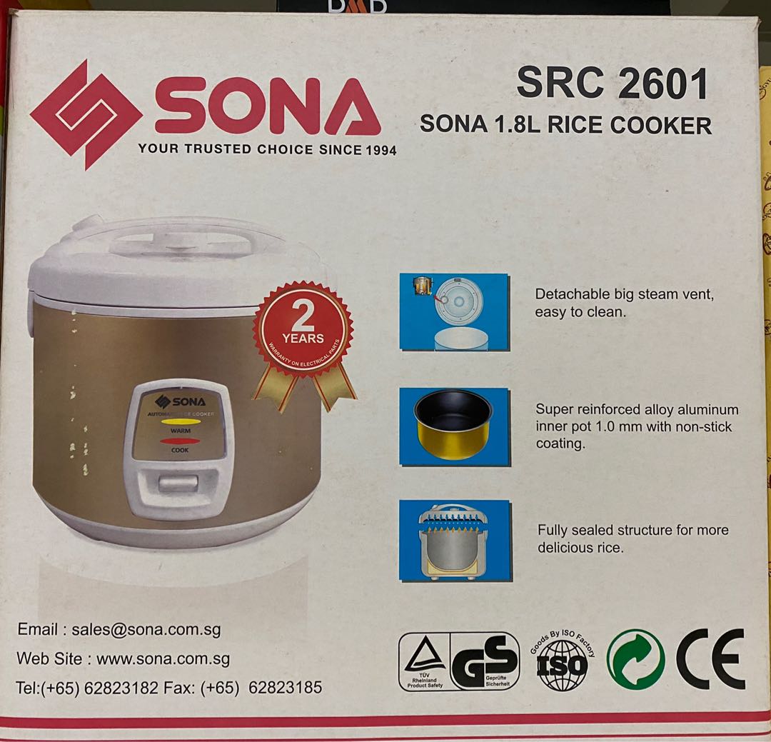 Sona Rice Cooker, TV & Home Appliances, Kitchen Appliances, Cookers on ...
