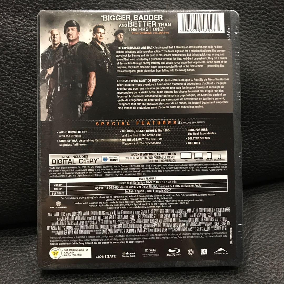 THE EXPENDABLES Blu-ray Hero Pack Steelbook, EXPENDABLES 2 Blu-ray ...