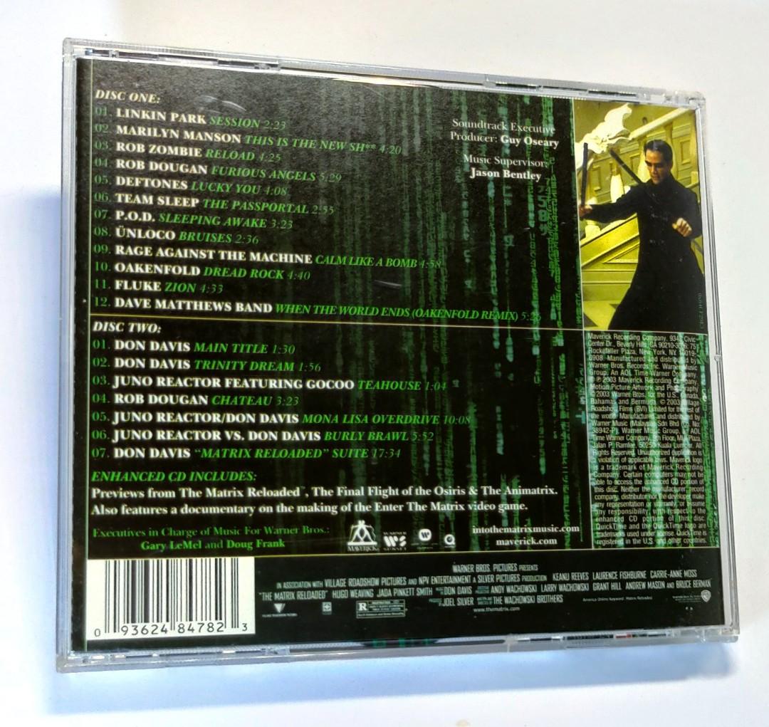 The Matrix Reloaded: The Album (Original Soundtrack) - Various Artists ...