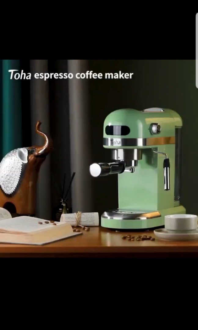 Toha Espresso Coffee Maker Retro Style, TV & Home Appliances, Kitchen ...