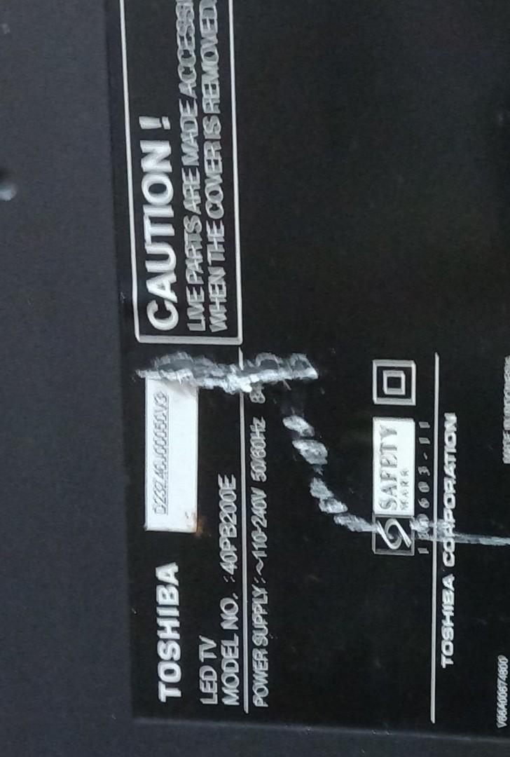 Toshiba 42 inch tv, TV & Home Appliances, TV & Entertainment, TV on ...