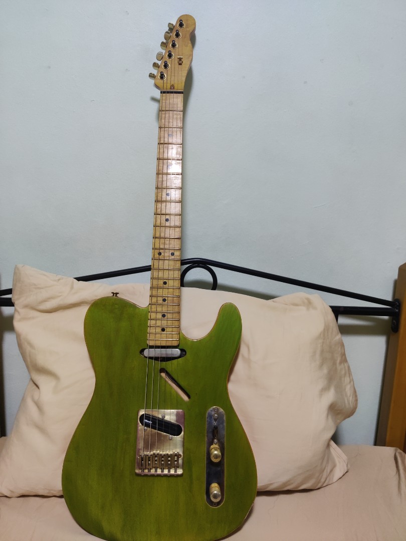 Transparent green warmoth vintage telecaster, Hobbies & Toys, Music ...