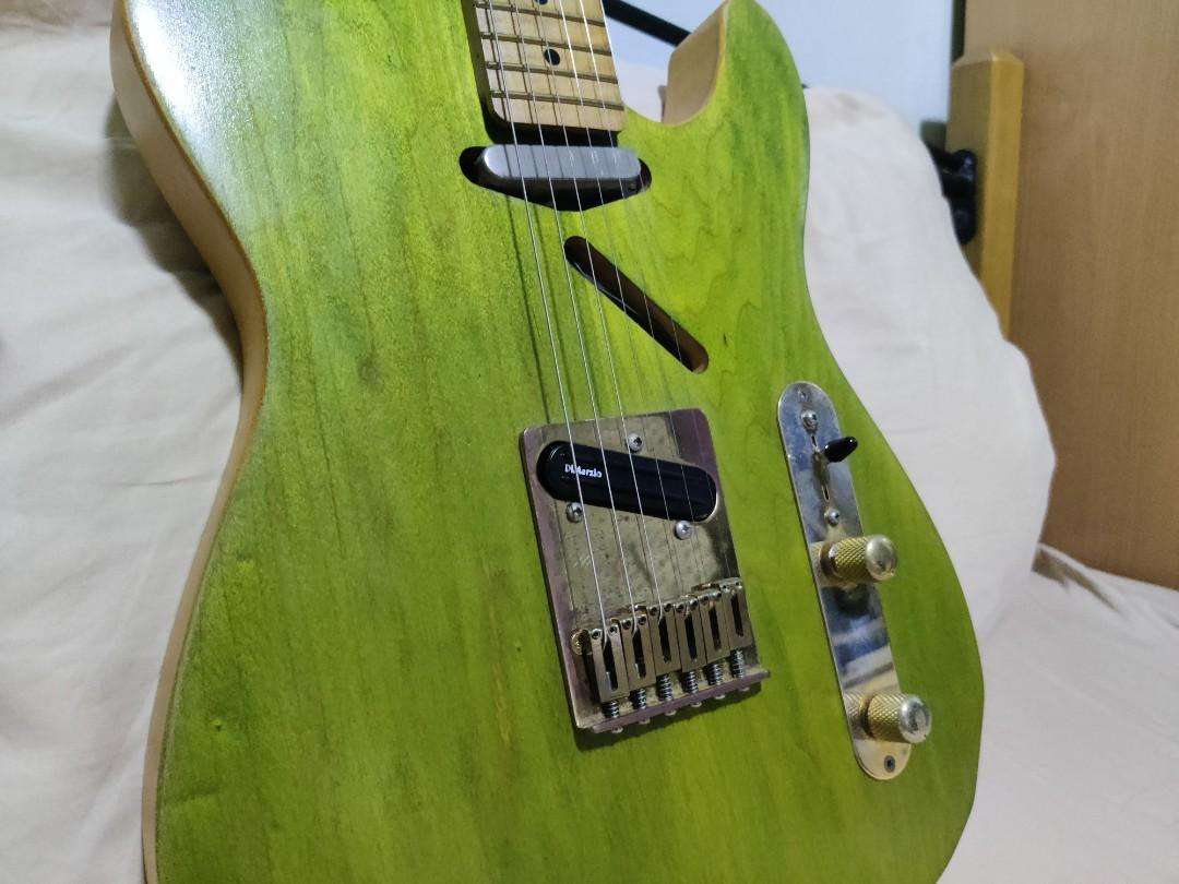 Transparent green warmoth vintage telecaster, Hobbies & Toys, Music ...
