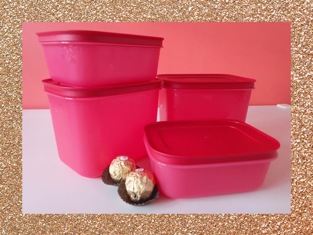 Tupperware Chill-Freeze Containers (170ml/450ml / 1.1l), Furniture ...