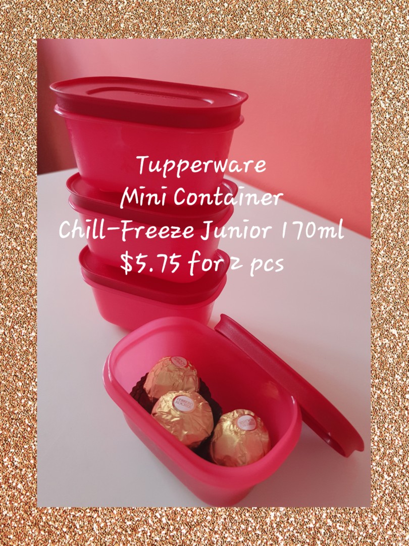 Tupperware Containers Chill-Freeze Junior (170ml), Furniture & Home ...