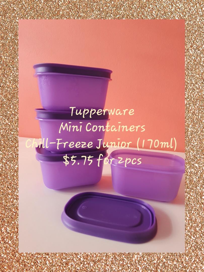 Tupperware Containers Chill-Freeze Junior (170ml), Furniture & Home ...