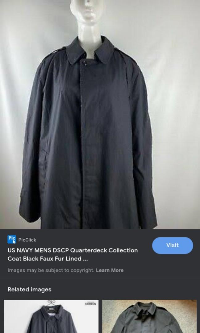 USN DSCP quarterdeck trench coat, Men's Fashion, Coats, Jackets and Outerwear on Carousell