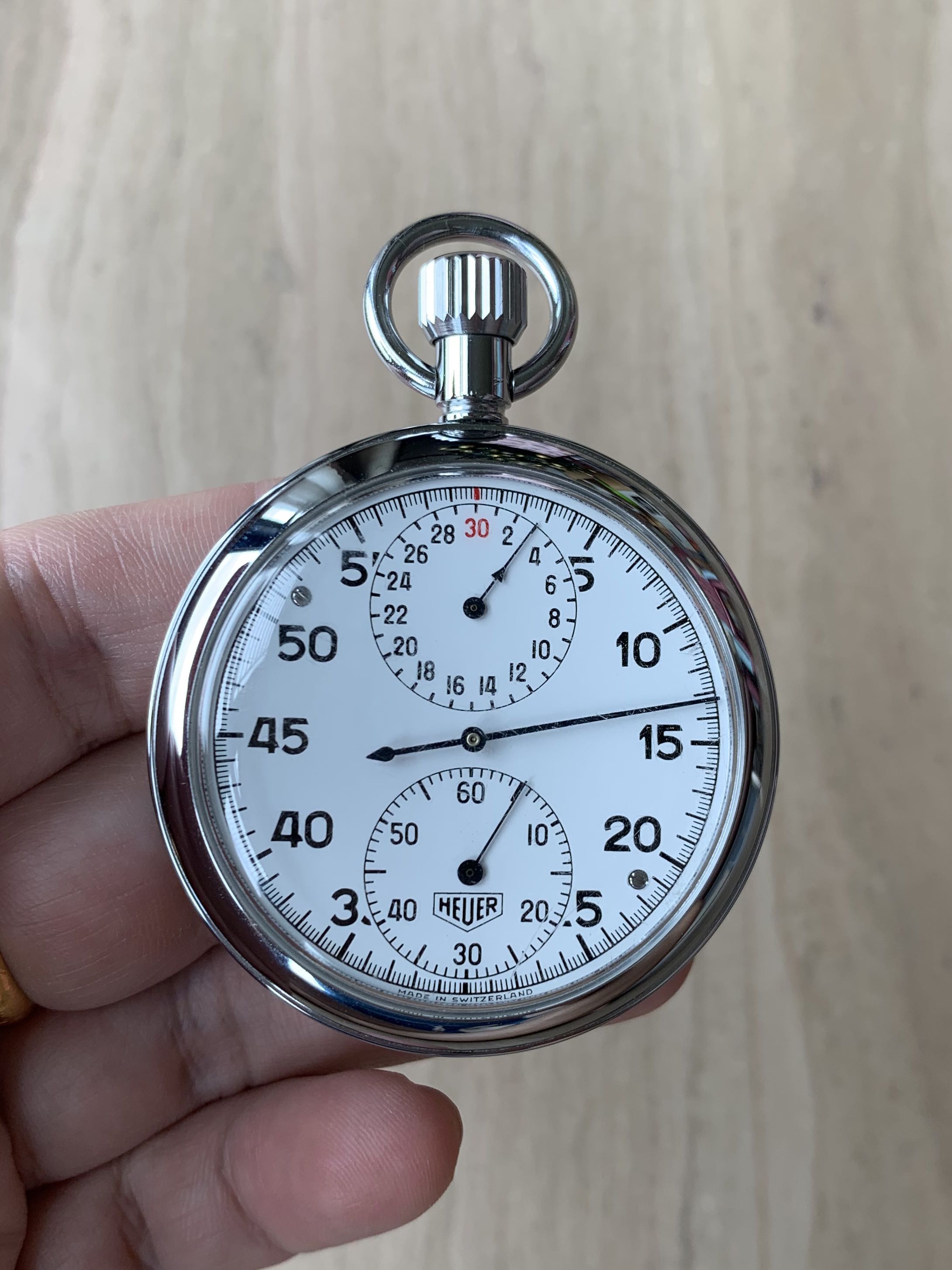 Vintage Heuer Stop Watch Circa 1970s, Luxury, Watches on Carousell