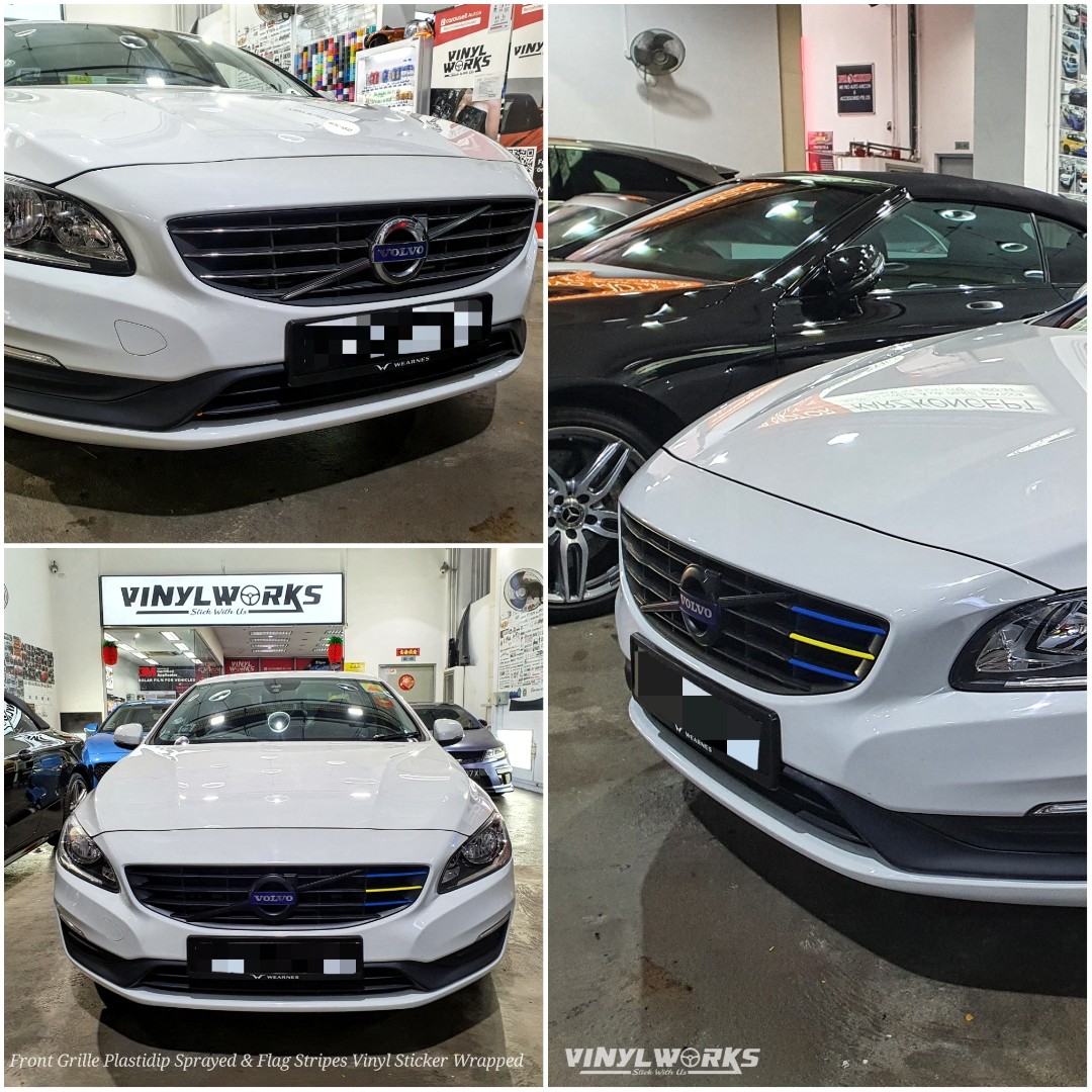 Volvo S60 Front Grille, Window Trim, Emblem & Logo Wrap & Plastidip ...