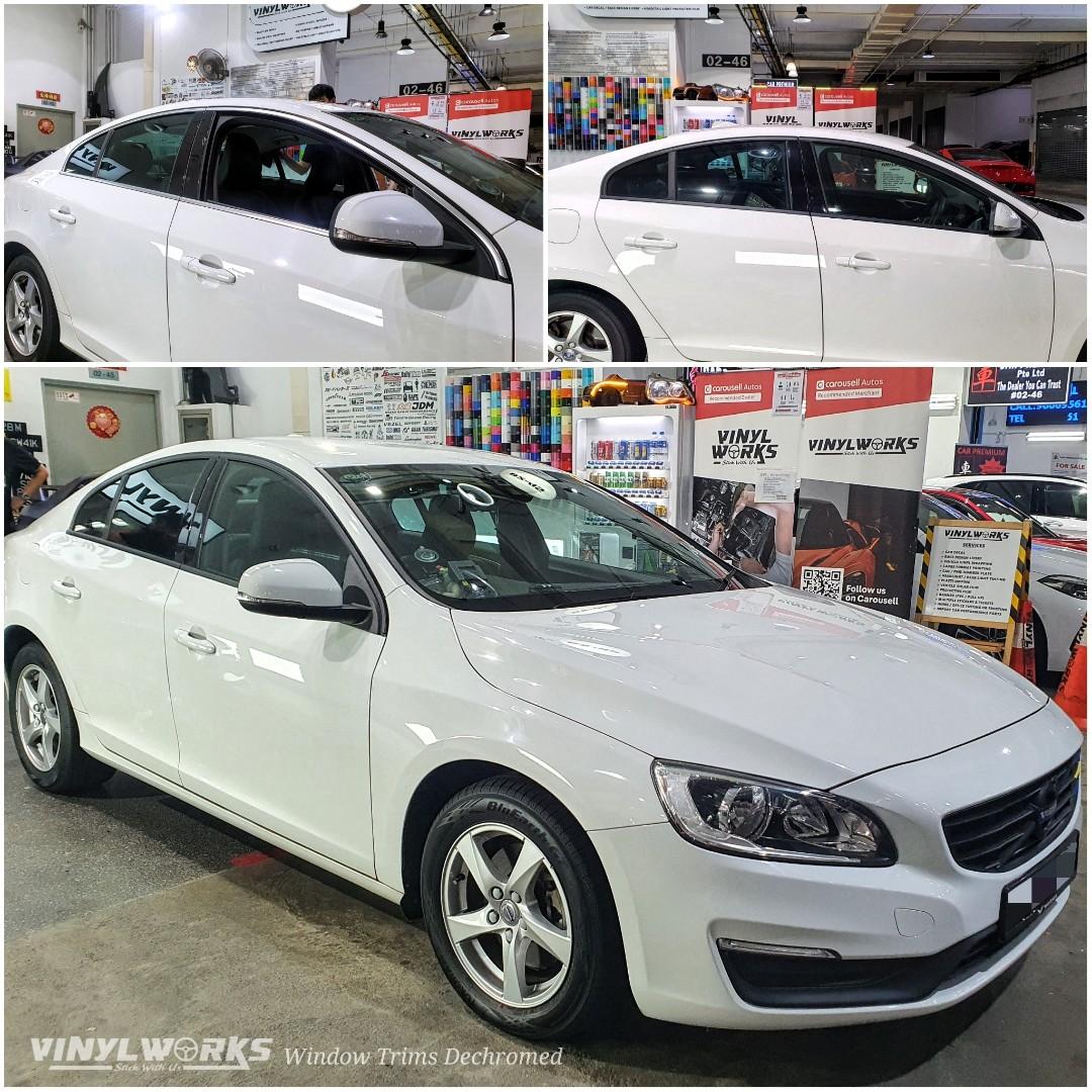 Volvo S60 Front Grille, Window Trim, Emblem & Logo Wrap & Plastidip ...