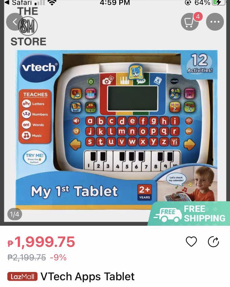 Vtech My 1st Tablet, Hobbies & Toys, Toys & Games on Carousell