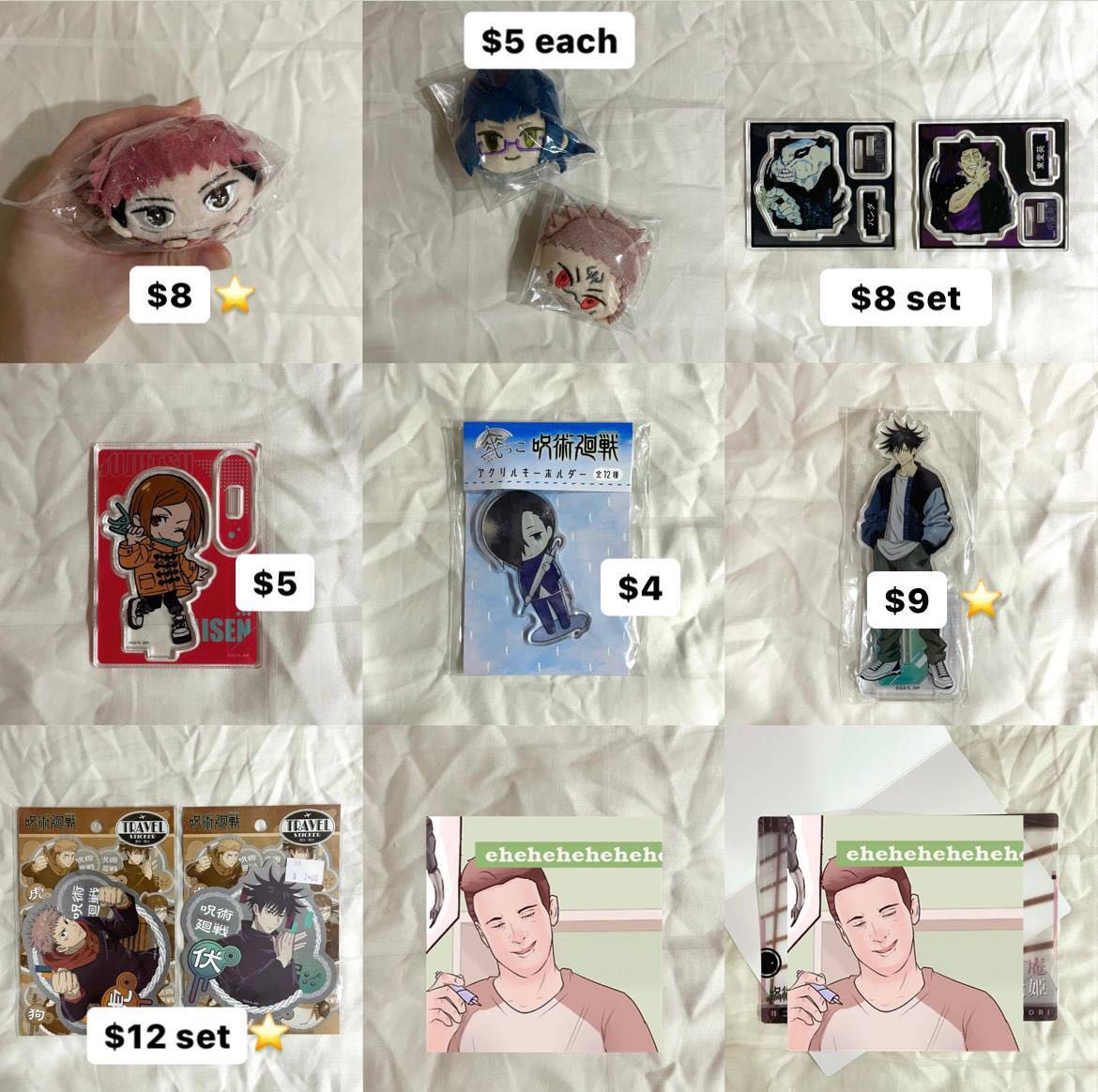 WTS | Assorted Jujutsu Kaisen Merchandise, Hobbies & Toys, Toys & Games ...