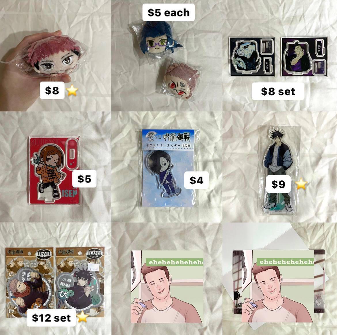 WTS | Assorted Jujutsu Kaisen Merchandise, Hobbies & Toys, Toys & Games ...