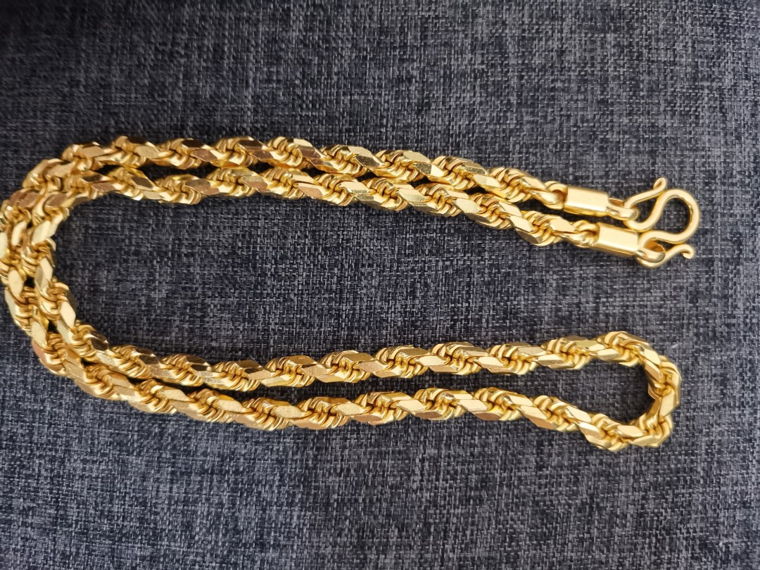 211 gram 916 gold chain, Women's Fashion, Jewelry & Organisers ...