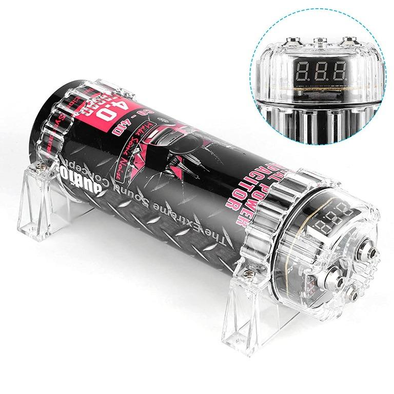 4 Farad Power Capacitor Car Audio Digital Capacitor Amplifier Regulator ...