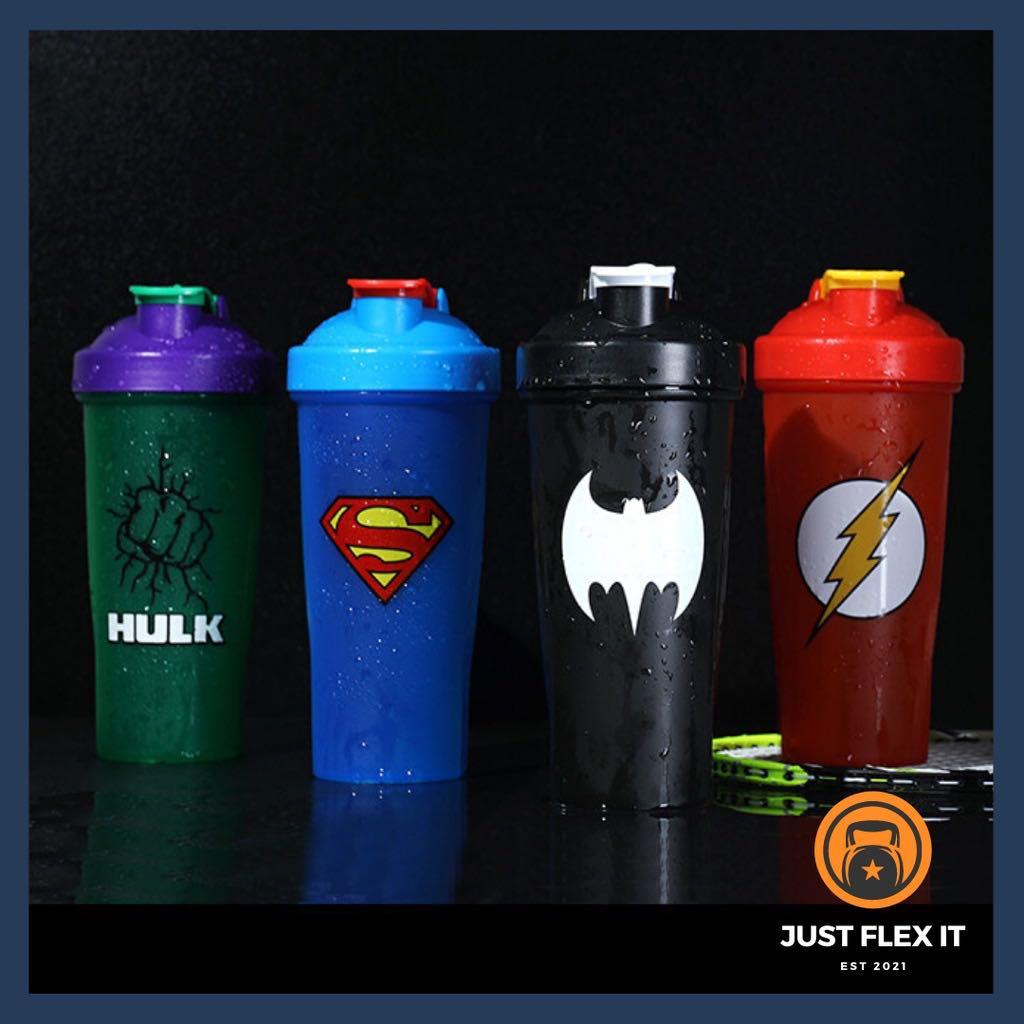 600 ML Protein Shaker Super Heroes Marvel DC Shaker Bottle with Blender ...