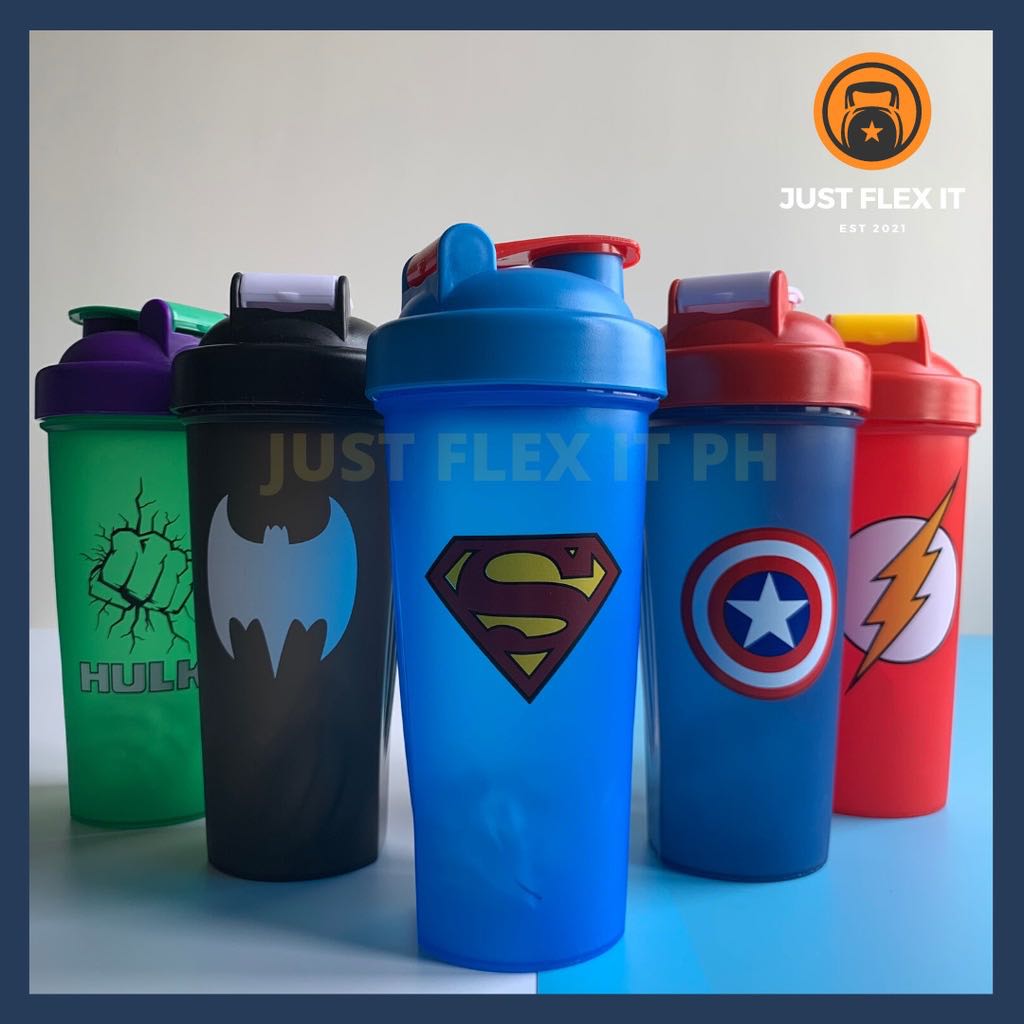 600 ML Protein Shaker Super Heroes Marvel DC Shaker Bottle with Blender ...