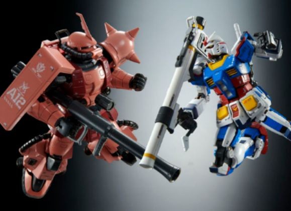 套裝 高達 RG RX-78-2 Gundam (Team Bright Custom) + High Mobility Type Zaku ...