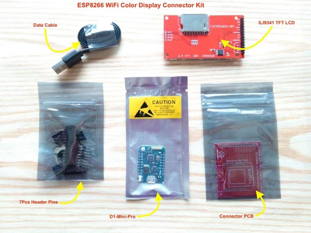 全新 ThingPulse ESP8266 WiFi 彩色顯示套件 #Arduino #入門套件, 興趣及遊戲, 手作＆自家設計, 其他 - Carousell