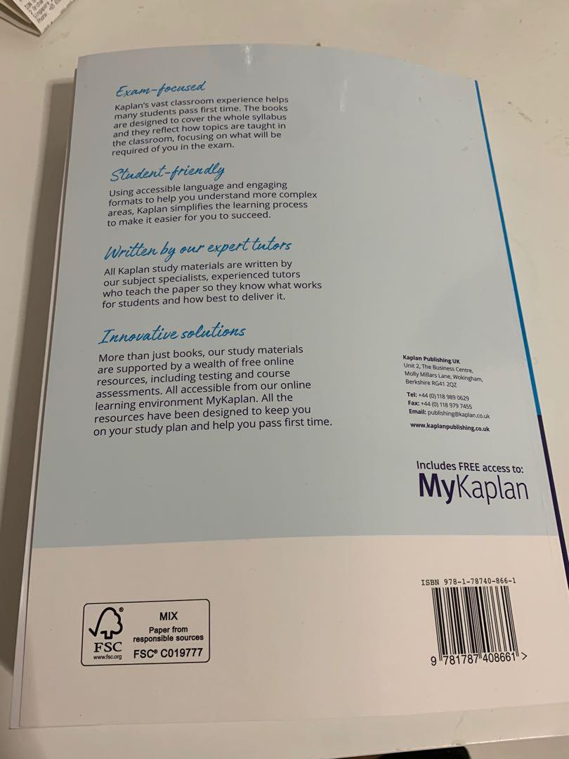 *latest* ACCA SBL Kaplan Study Text (Valid until June 2022), Hobbies ...