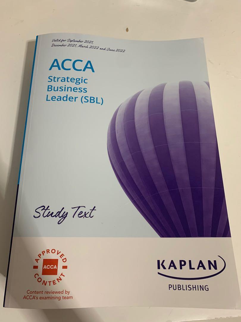 *latest* ACCA SBL Kaplan Study Text (Valid until June 2022), Hobbies ...