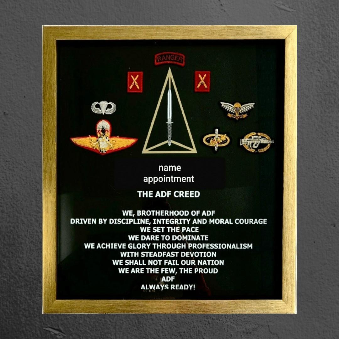 ADF plaque - Army Deployment Force - SAF Army, Hobbies & Toys ...