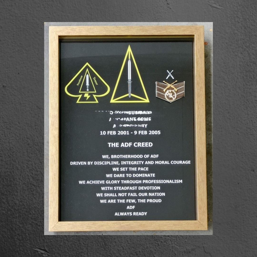 ADF plaque - Army Deployment Force - SAF Army, Hobbies & Toys ...