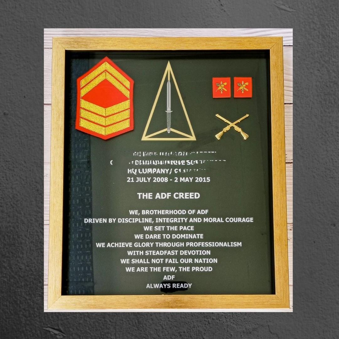 ADF plaque - Army Deployment Force - SAF Army, Hobbies & Toys ...