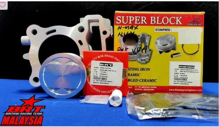 Aerox 155 / sniper 155 / R15 / Nmax 155 BRT CERAMIC BLOCK KIT * slip ...