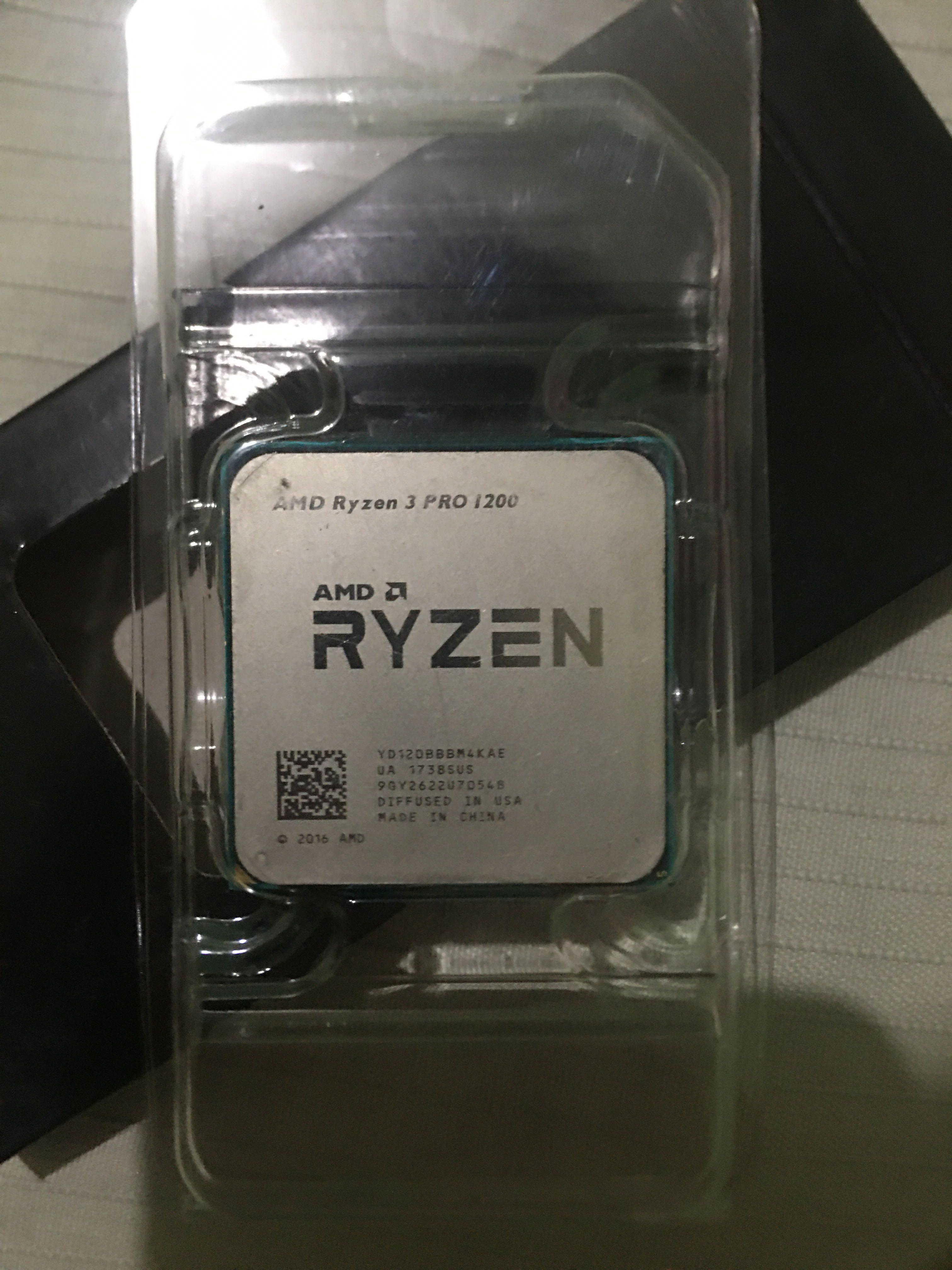 AMD Ryzen 3 1200 PRO, Computers & Tech, Parts & Accessories, Computer ...